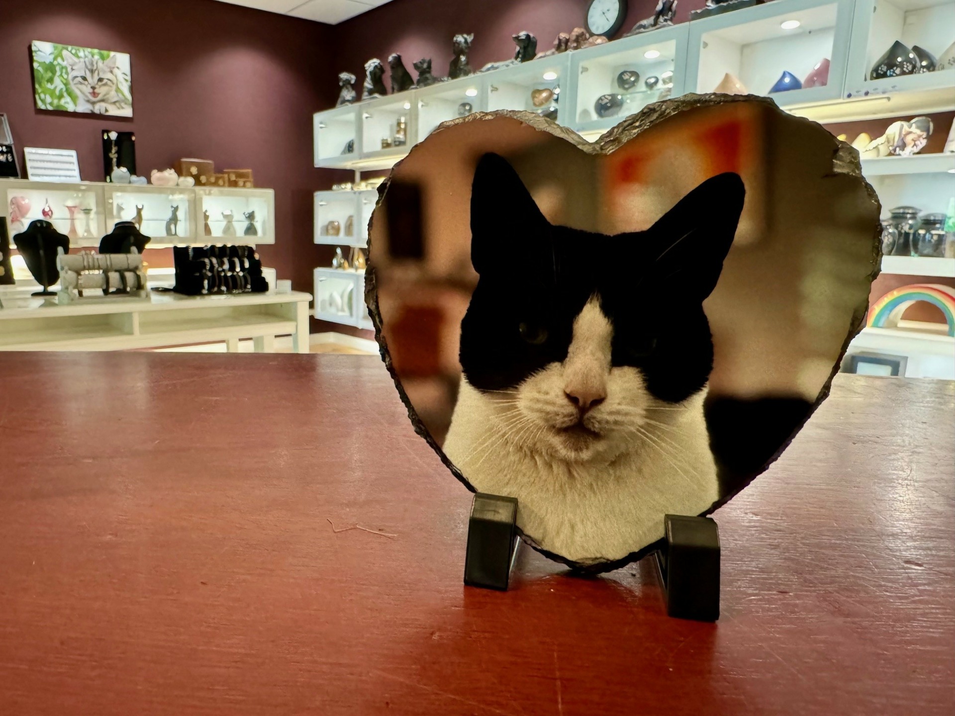 Leisteen met foto - Het Hoeksche Hof